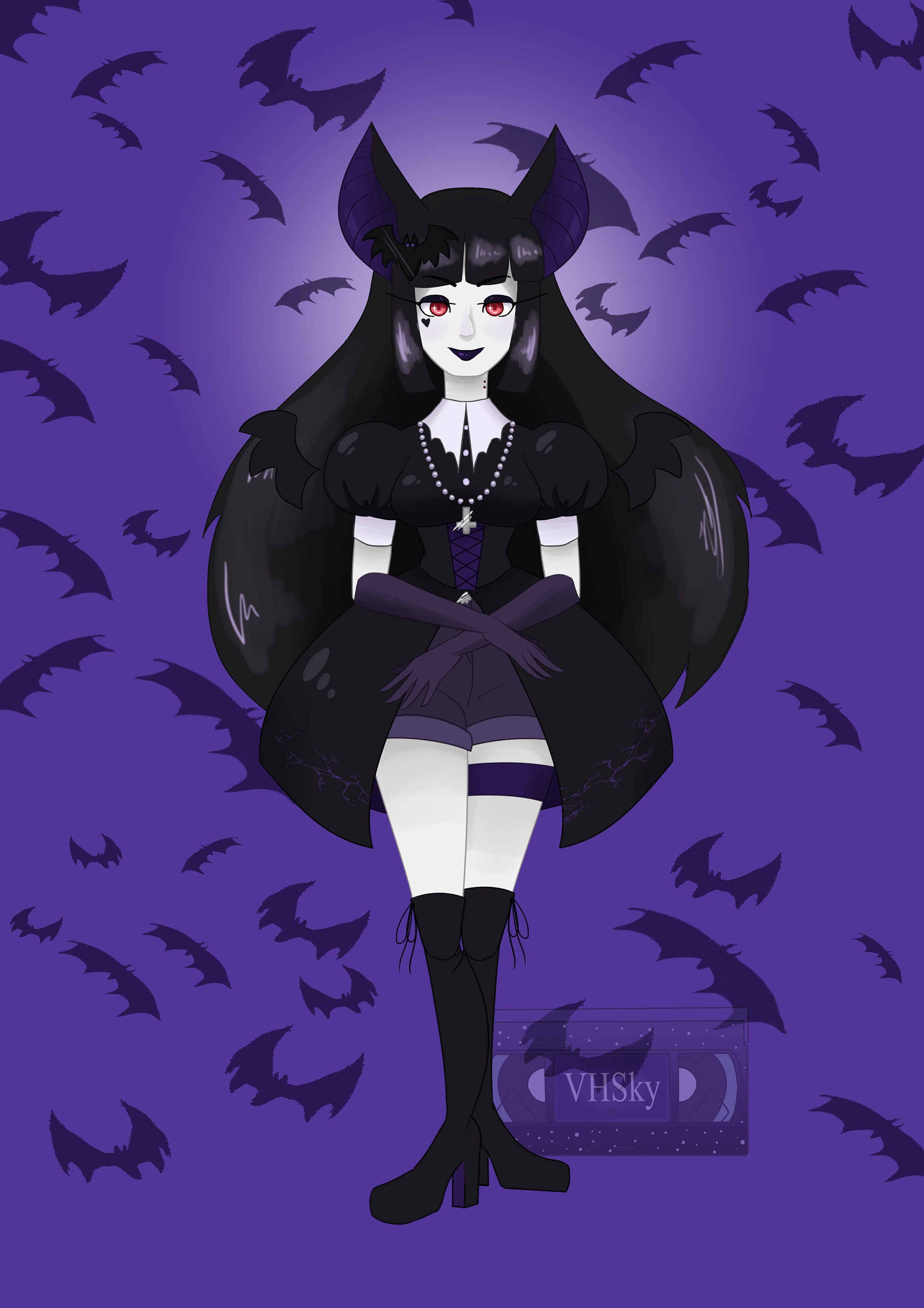 Premade Gothic Bat Vtuber ready to Rig - Etsy Australia