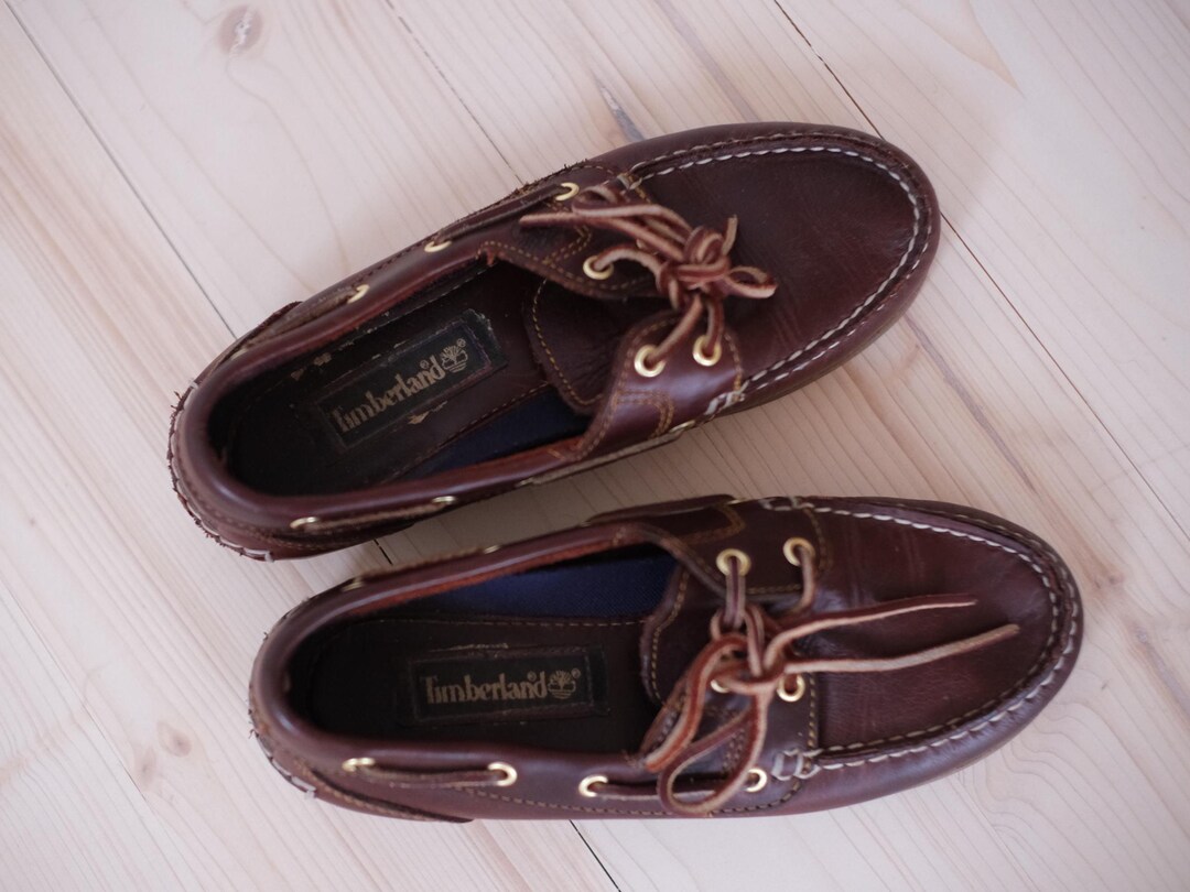 Vintage Real Leather Timberland Loafers Mocassin Shoes Size Eu 37 - Etsy