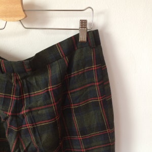 Vintage Wool High Waist Checked Pants - Etsy