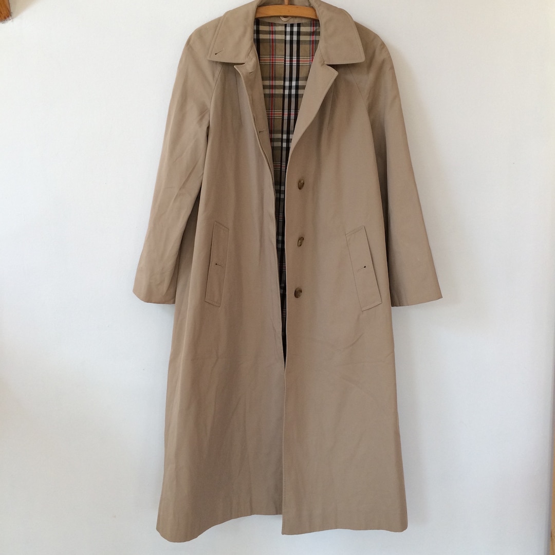 Vintage Beige Duster Coat English Trench - Etsy