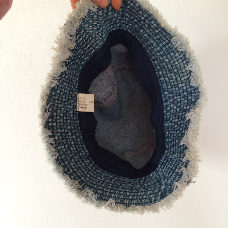 Vintage Denim Bucket Hat - Etsy