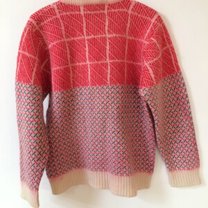 Vintage Wool Knitted Sweater Motif Pattern Knit - Etsy