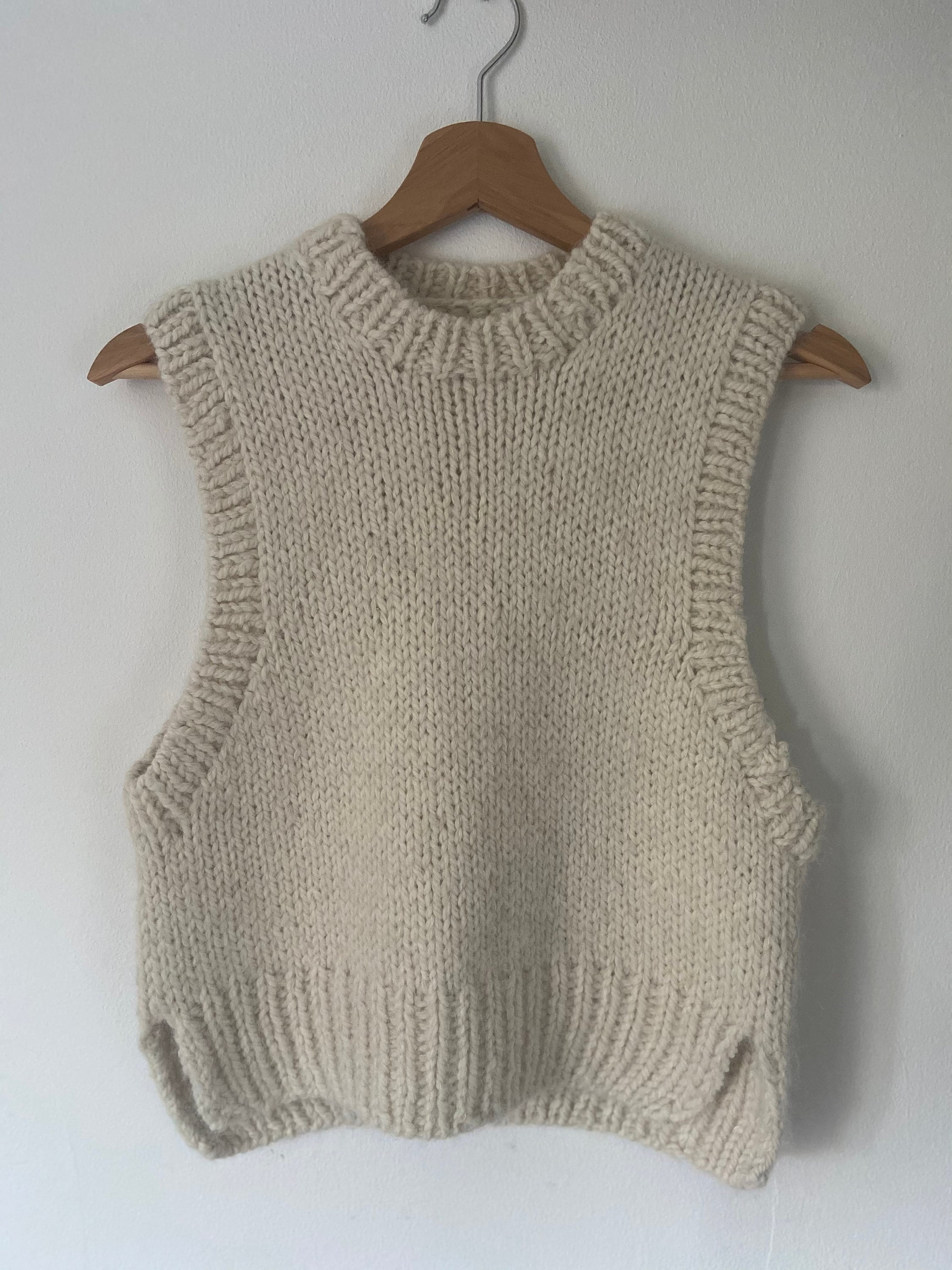 Hand knitted sweater vest | Etsy