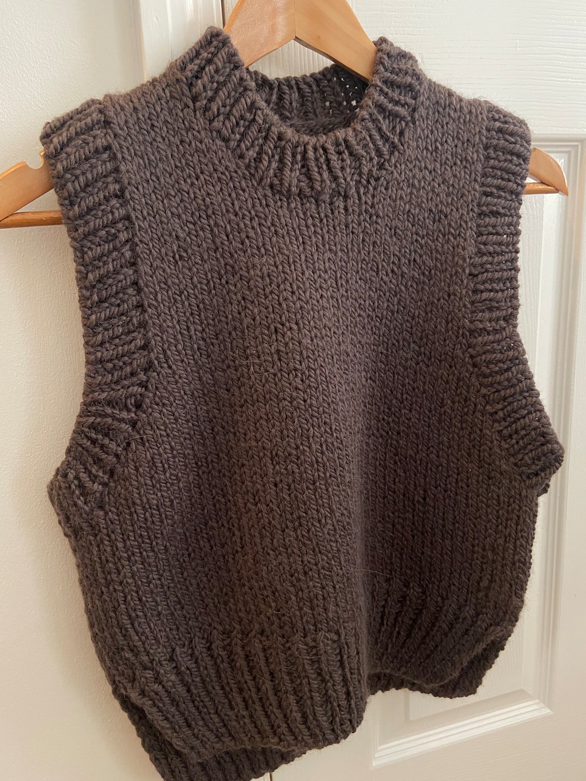 Hand Knitted Sweater Vest - Etsy