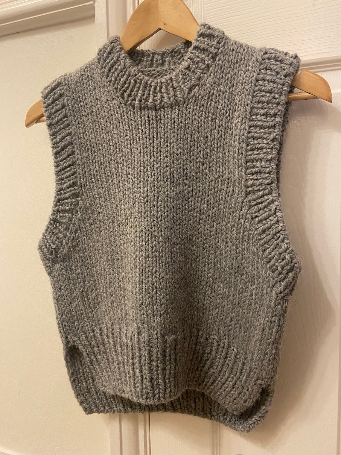 Hand knitted sweater vest | Etsy