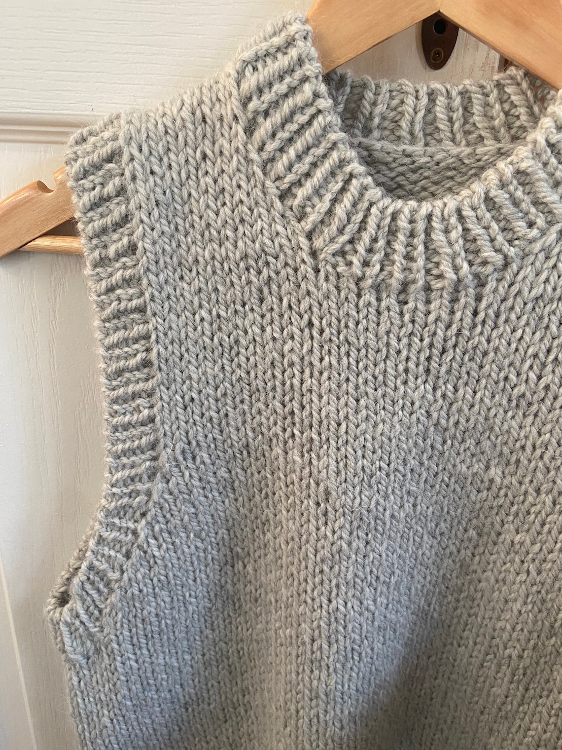 Hand Knitted Sweater Vest - Etsy