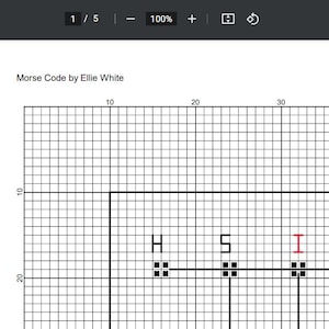 Morse Code Cross Stitch Pattern – by Spirit Line Designs - Etsy