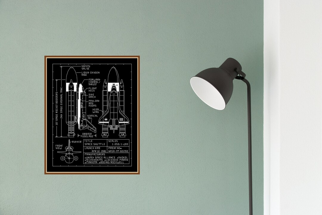 Space Shuttle Cross Stitch and Blackwork Pattern Space Exploration ...