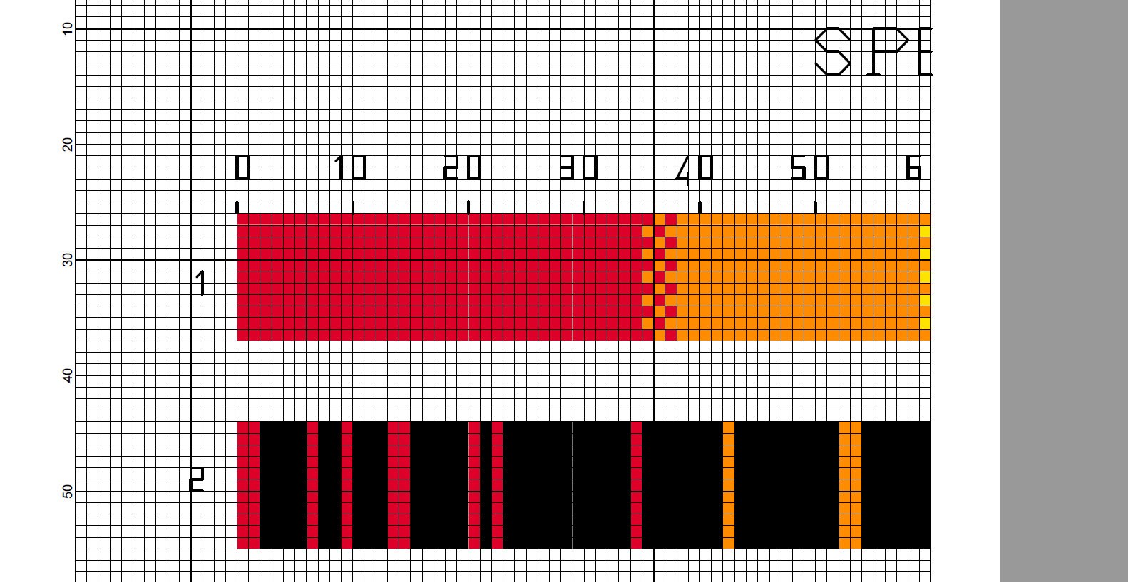 Atomic Emission Spectrum Cross Stitch Pattern – Science-inspired Design ...