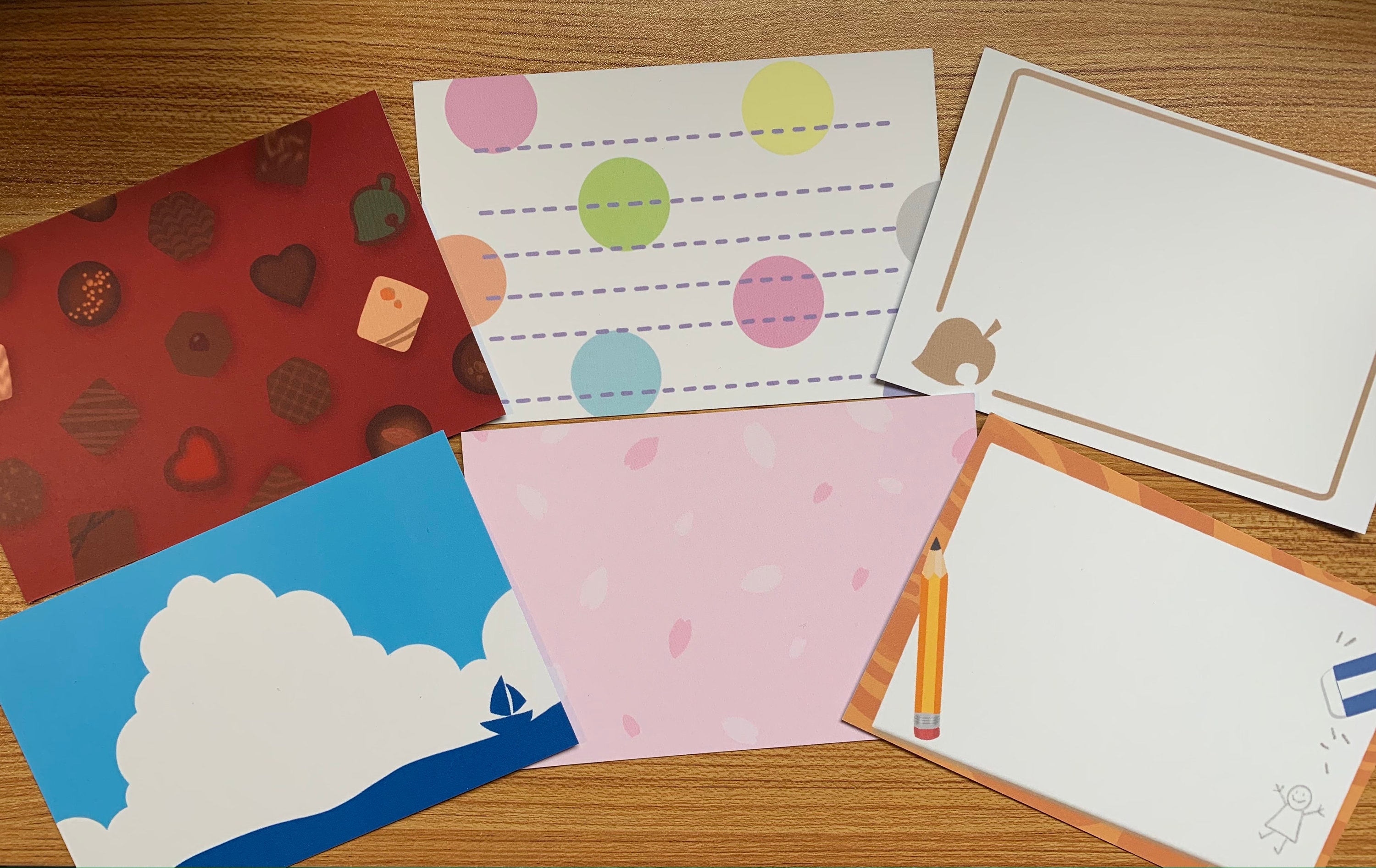 ACNH Video Game Inspired Blank Greeting Cards Blank Postcards Birthday ...