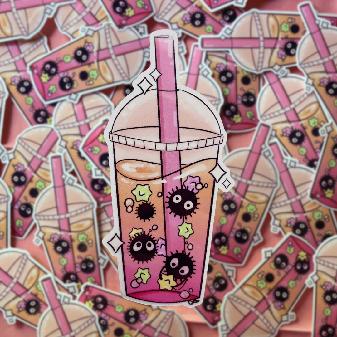 Soot Sprite Boba Clear Vinyl Sticker - Etsy