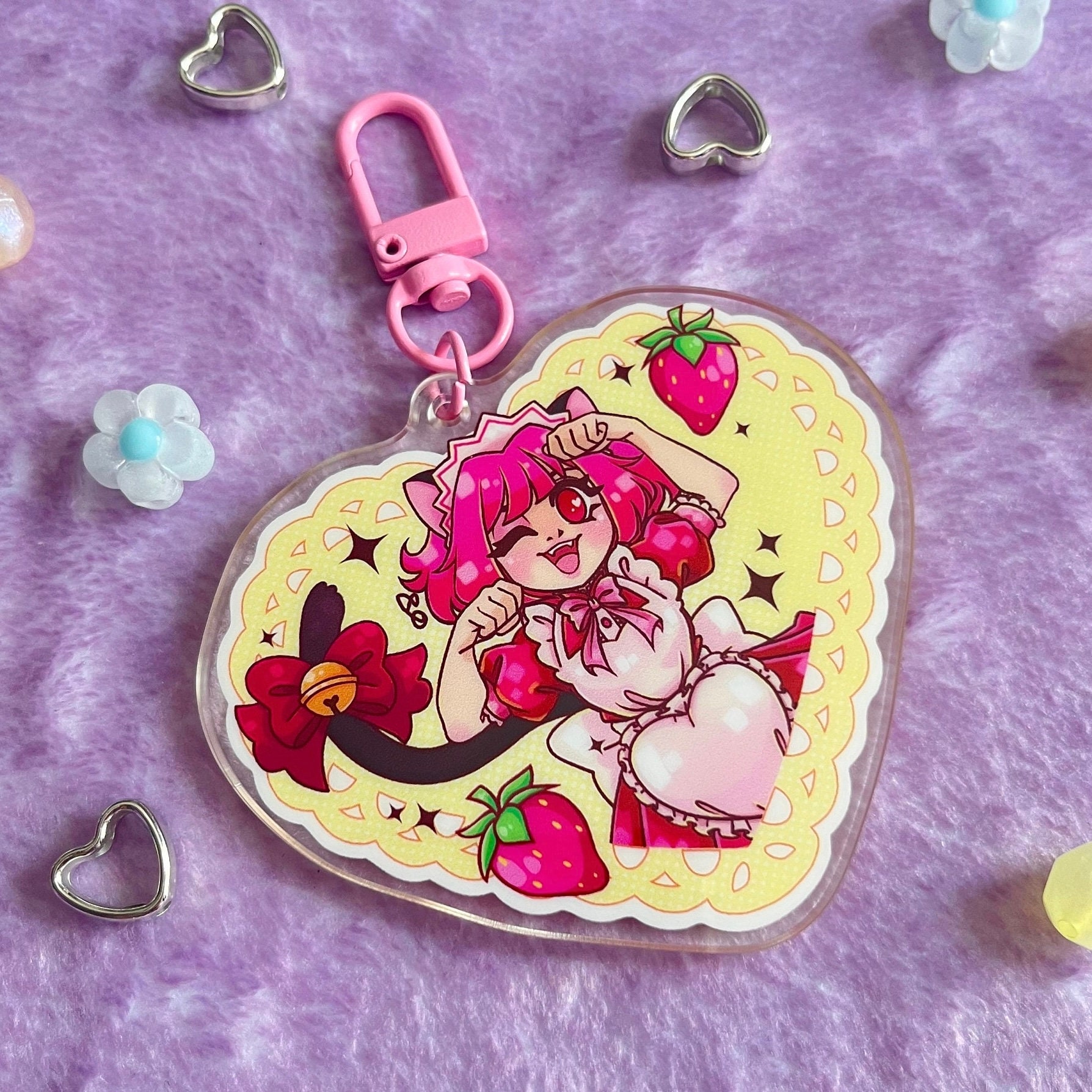 Tokyo Mew Mew Mew Ichigo Acrylic Keychain - Etsy