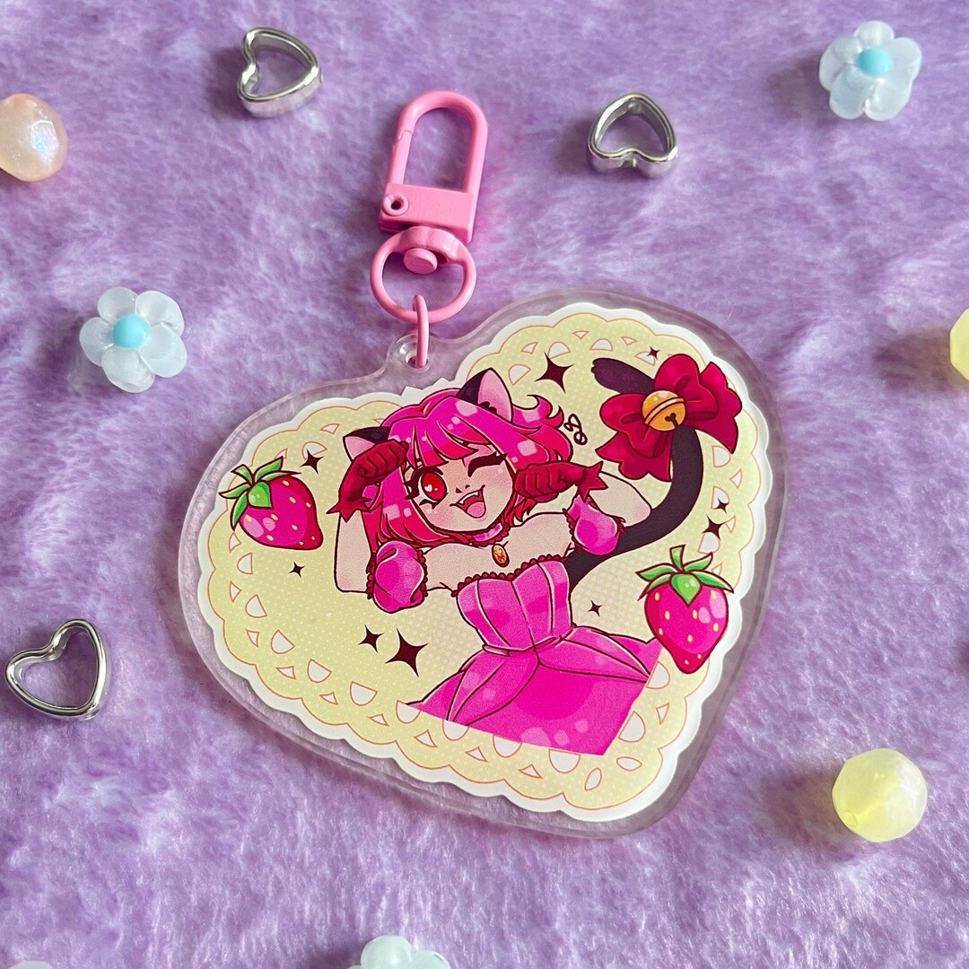Tokyo Mew Mew Mew Ichigo Acrylic Keychain - Etsy