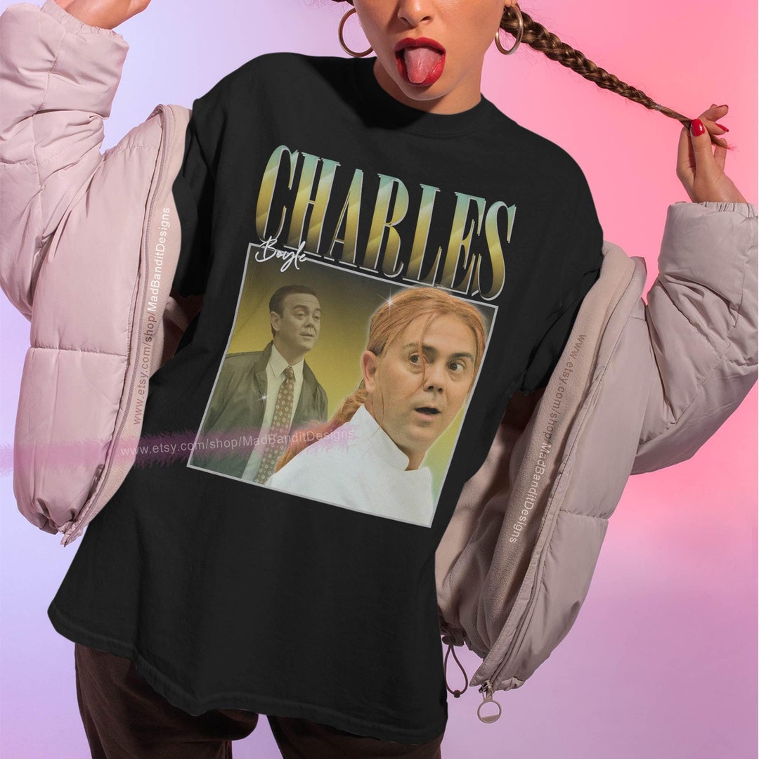Charles Boyle Shirt Vintage Retro Design T-shirt 70s 80s 90s Rocker ...