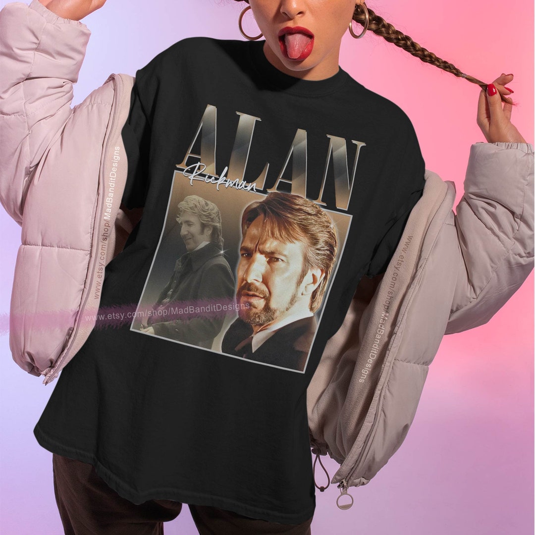 Alan Rickman Shirt Vintage Retro Design T-shirt 70s 80s 90s Rocker ...