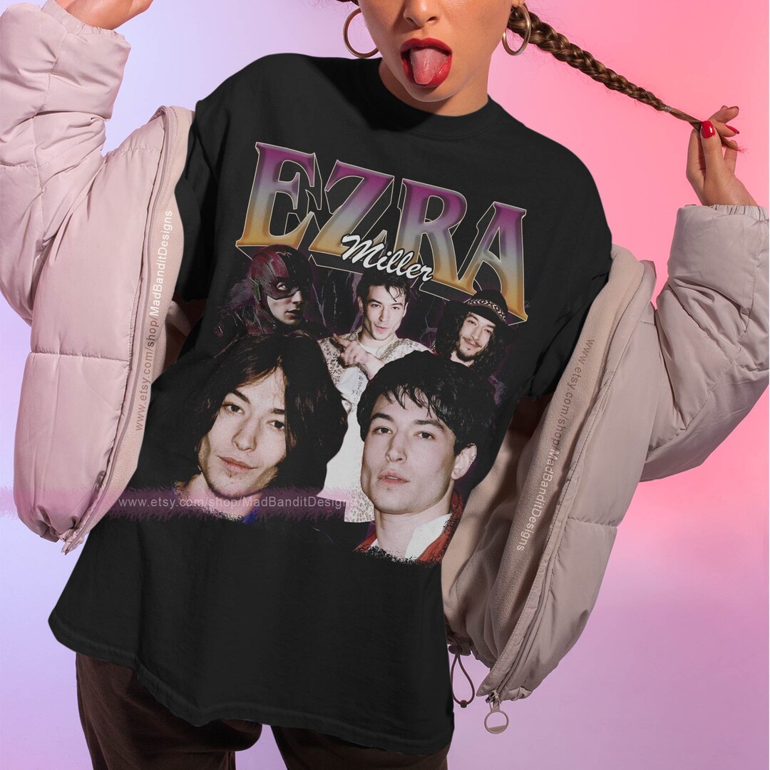 Ezra Miller Shirt Cool Retro Rock Poster T-shirt 70s 80s 90s Rocker Design Style Tee 235 - Etsy