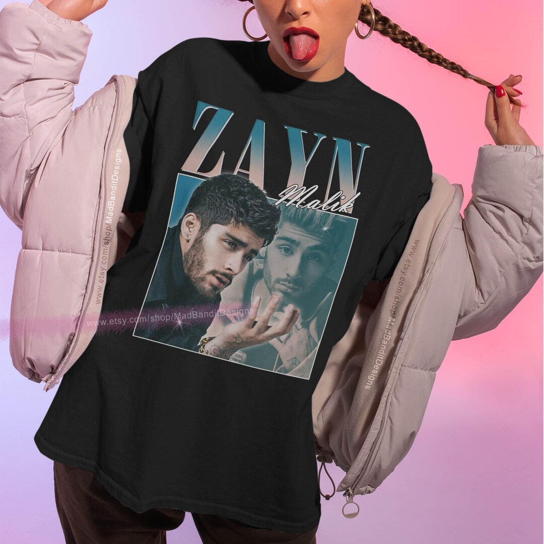 Zayn Malik Shirt Vintage Retro Design T-shirt 70s 80s 90s Rocker Design ...