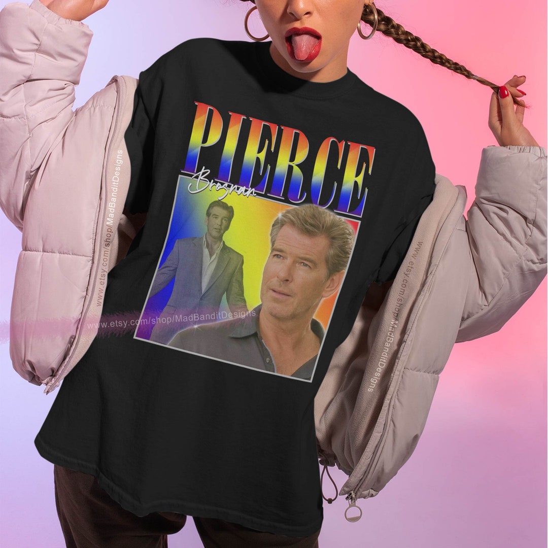 Pierce Brosnan Shirt Vintage Retro Design T-shirt 70s 80s 90s Rocker ...