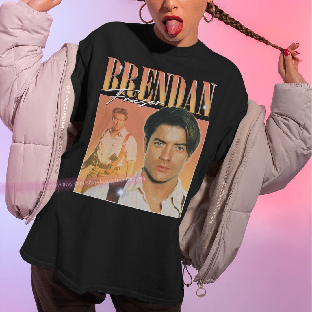 Brendan Fraser Shirt Vintage Retro Design T-shirt 70s 80s 90s Rocker ...