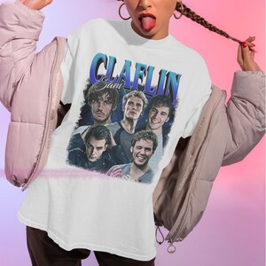 Sam Claflin Shirt Cool Retro Rock Poster T-shirt 70s 80s 90s Rocker ...