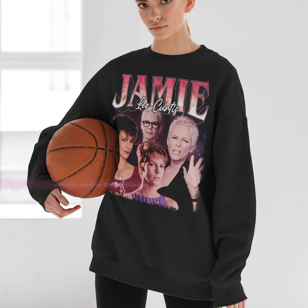 Jamie Lee Curtis Sweatshirt Cool Retro Rock Poster Sweater 70s 80s 90s ...