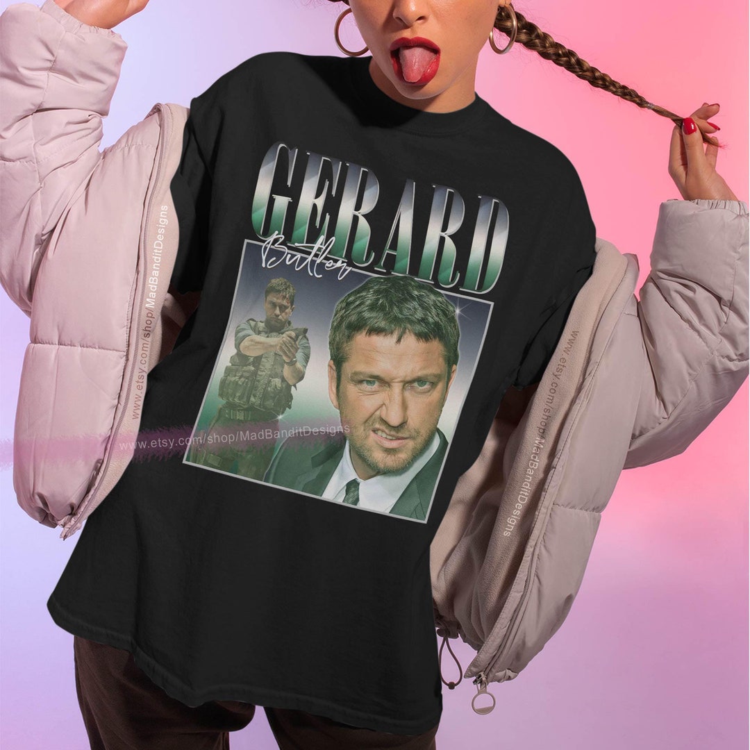 Gerard Butler Shirt Vintage Retro Design T-shirt 70s 80s 90s Rocker ...