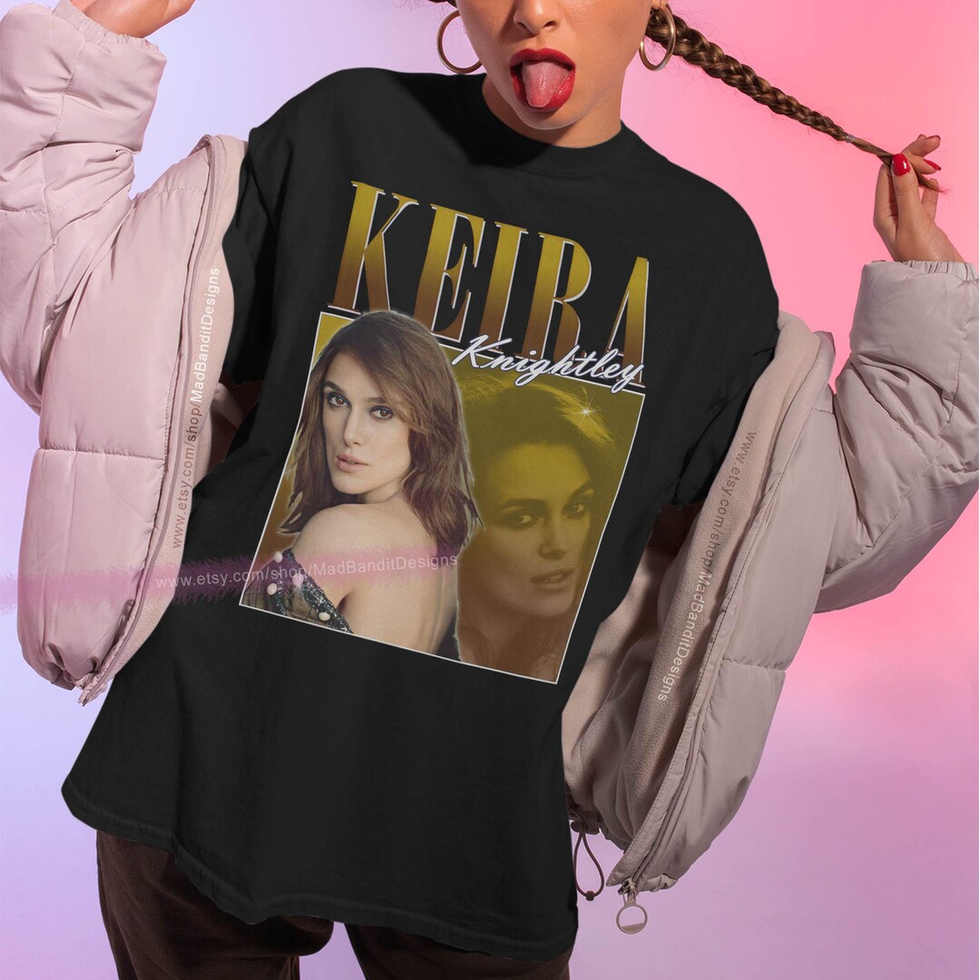 Keira Knightley Shirt Vintage Retro Design T-shirt 70s 80s 90s Rocker ...