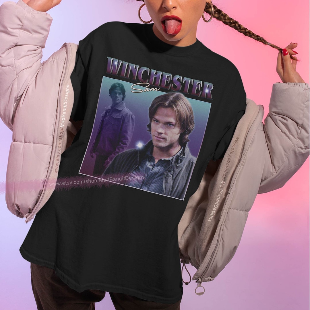 Sam Winchester Shirt Vintage Retro Design T-shirt 70s 80s 90s Rocker ...