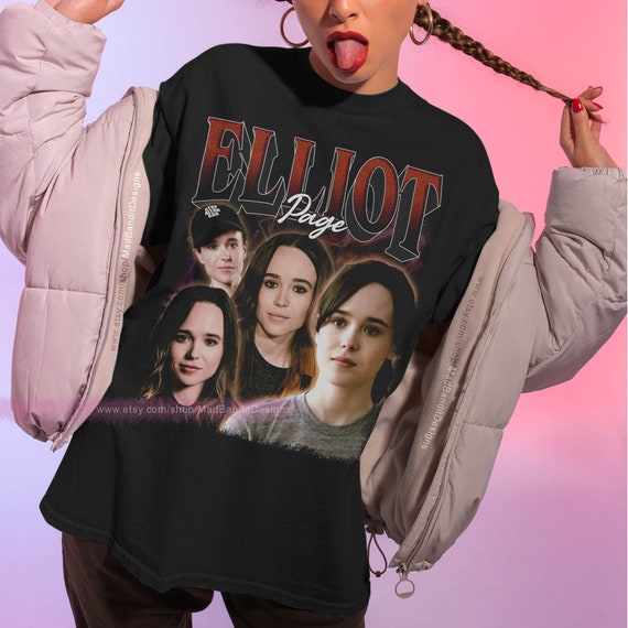 Elliot Page Shirt Cool Retro Rock Poster T-shirt 70s 80s 90s - Etsy