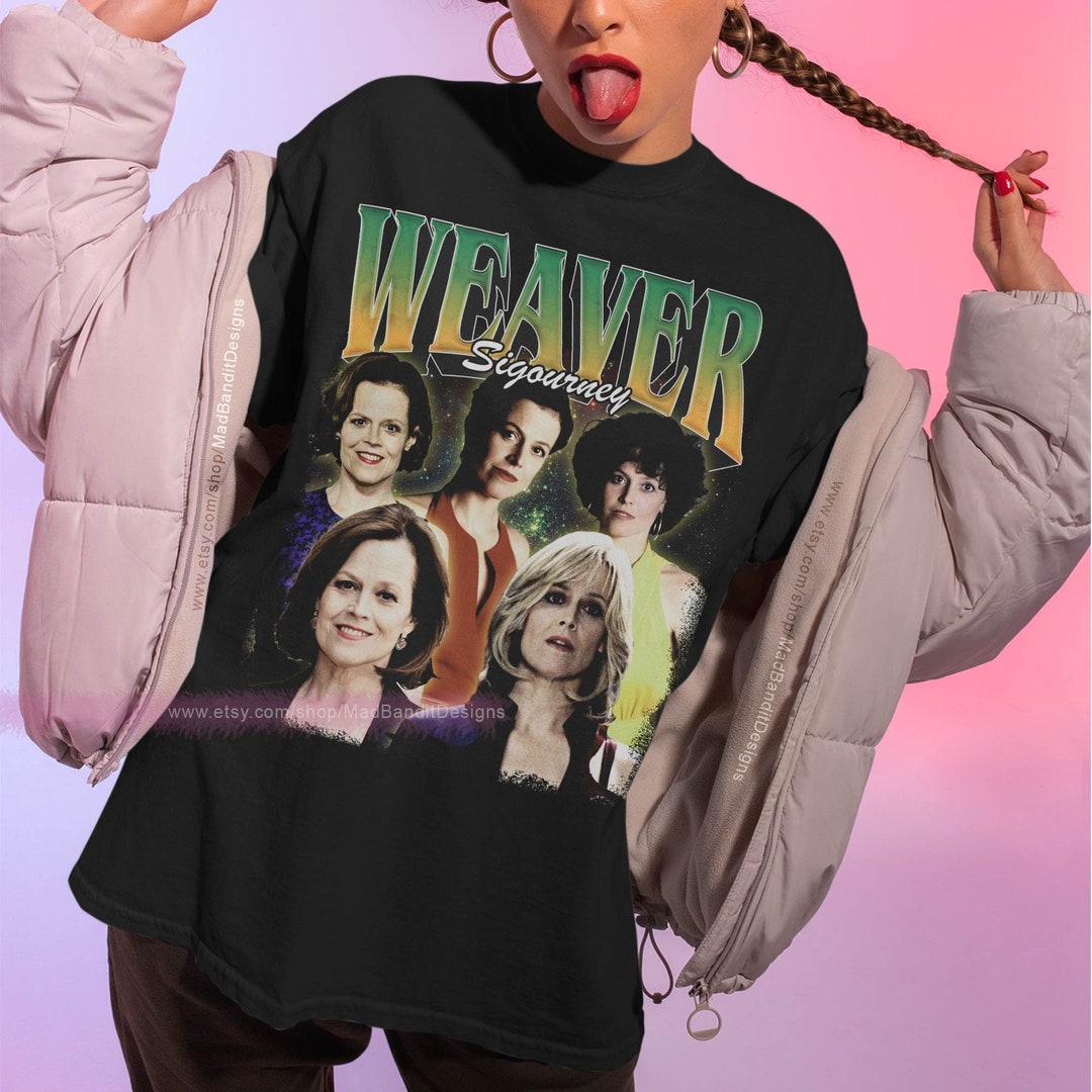 Sigourney Weaver Shirt Cool Retro Rock Poster T-shirt 70s 80s 90s ...