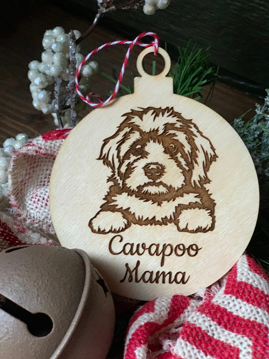 Cavapoo Ornaments, Dog Name Ornaments, Dog Lover Gift, Stocking Fillers ...