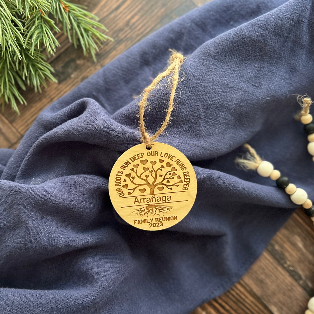 Favors for Family Reunion, Personalized Ornament, Our Roots Run Deep ...