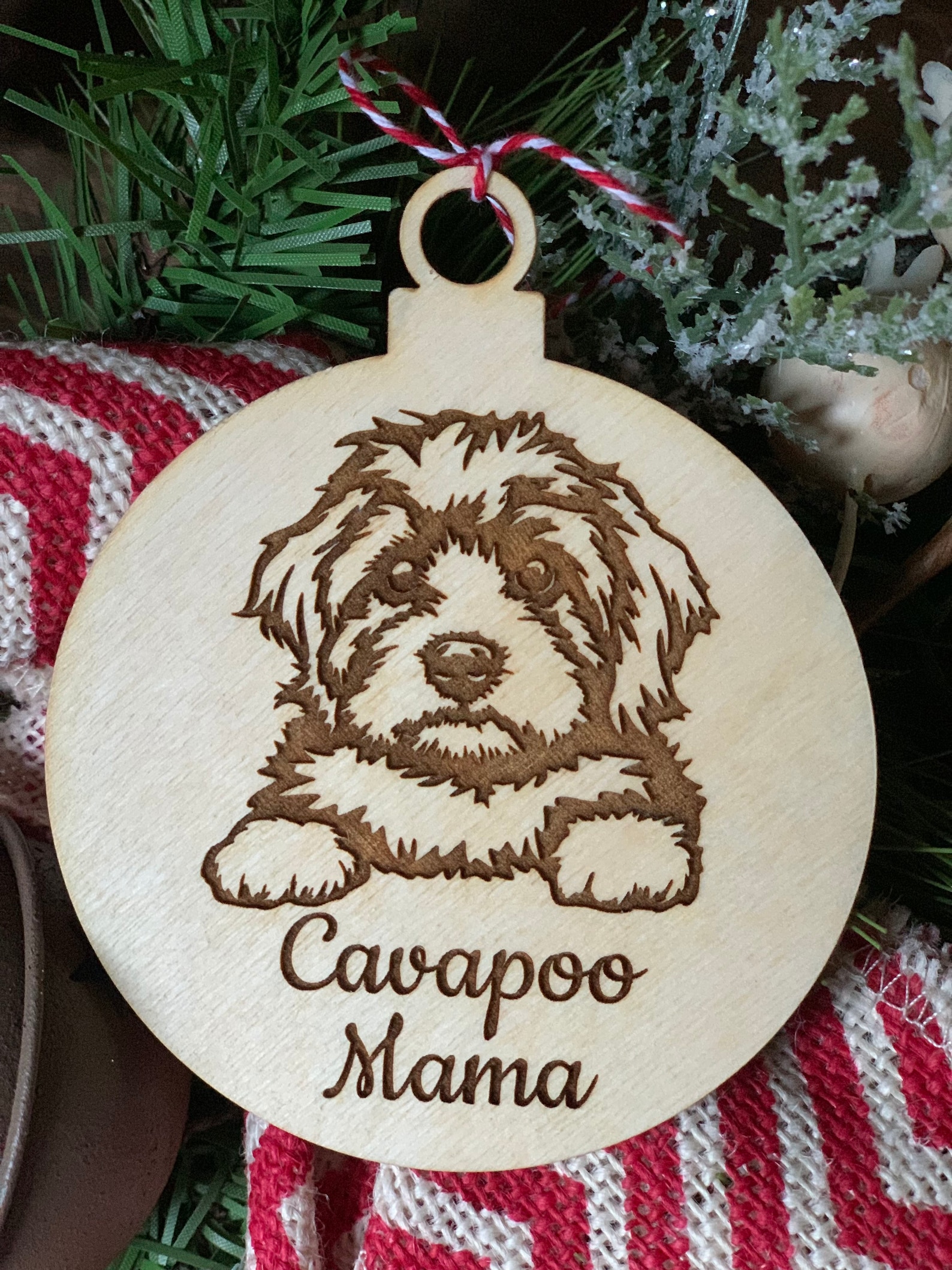 Cavapoo Ornaments Dog Name Ornaments Dog Lover Gift | Etsy