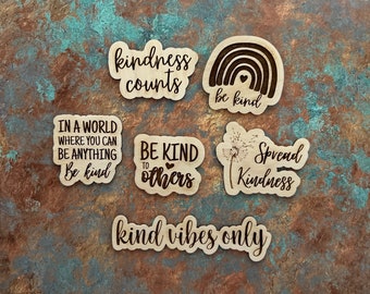 Be Kind Magnets, Random Act of Kindness, Choose Kindness, Happy Vibe ...