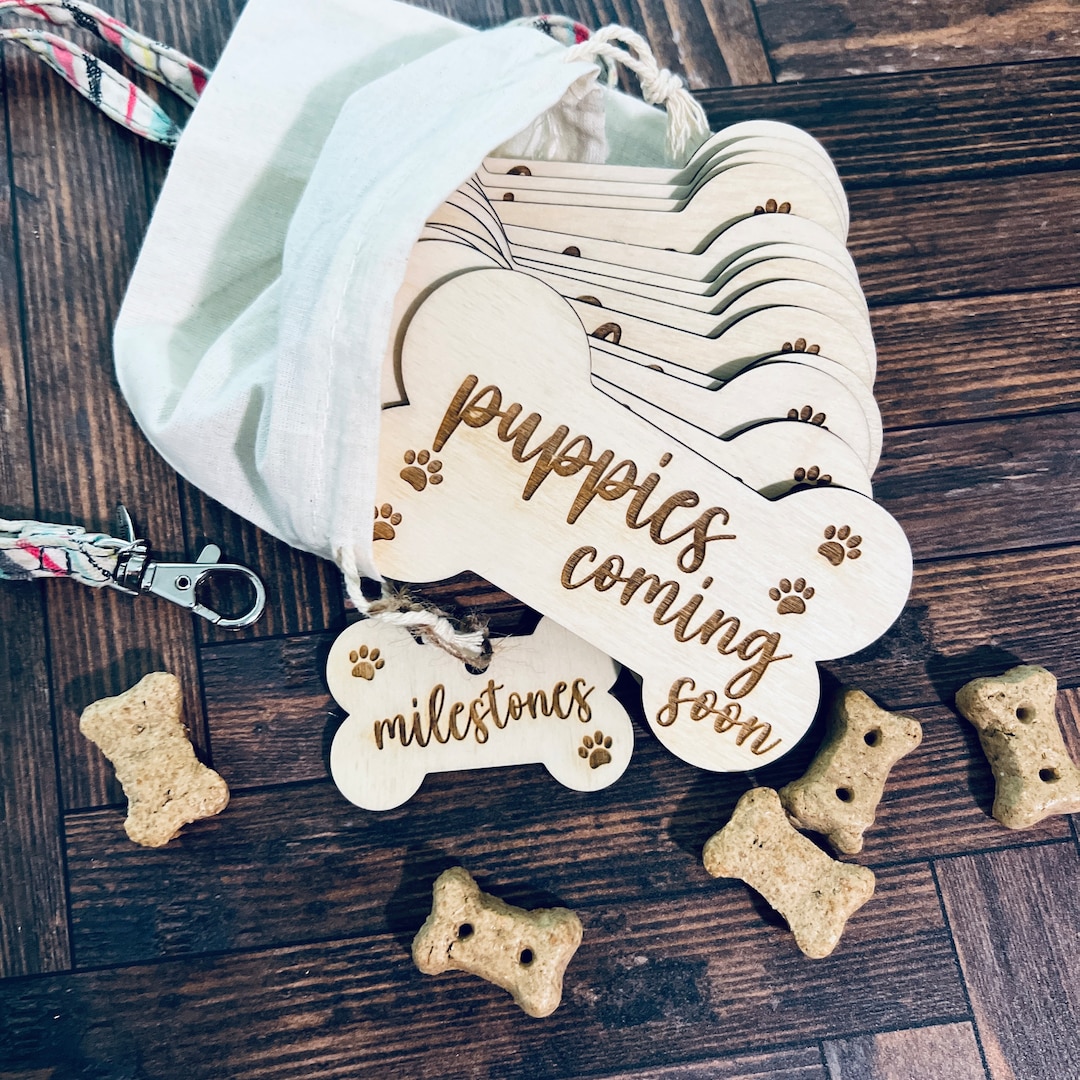 Dog Milestone Cards, Puppy, Personalized Dog, Pet Gift, Dog Breeder - Etsy