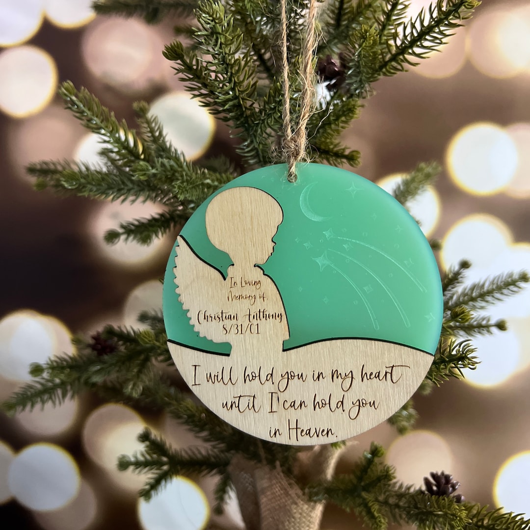 Baby Boy Memorial Gift, Baby Memorial Ornament, Miscarriage Gift ...