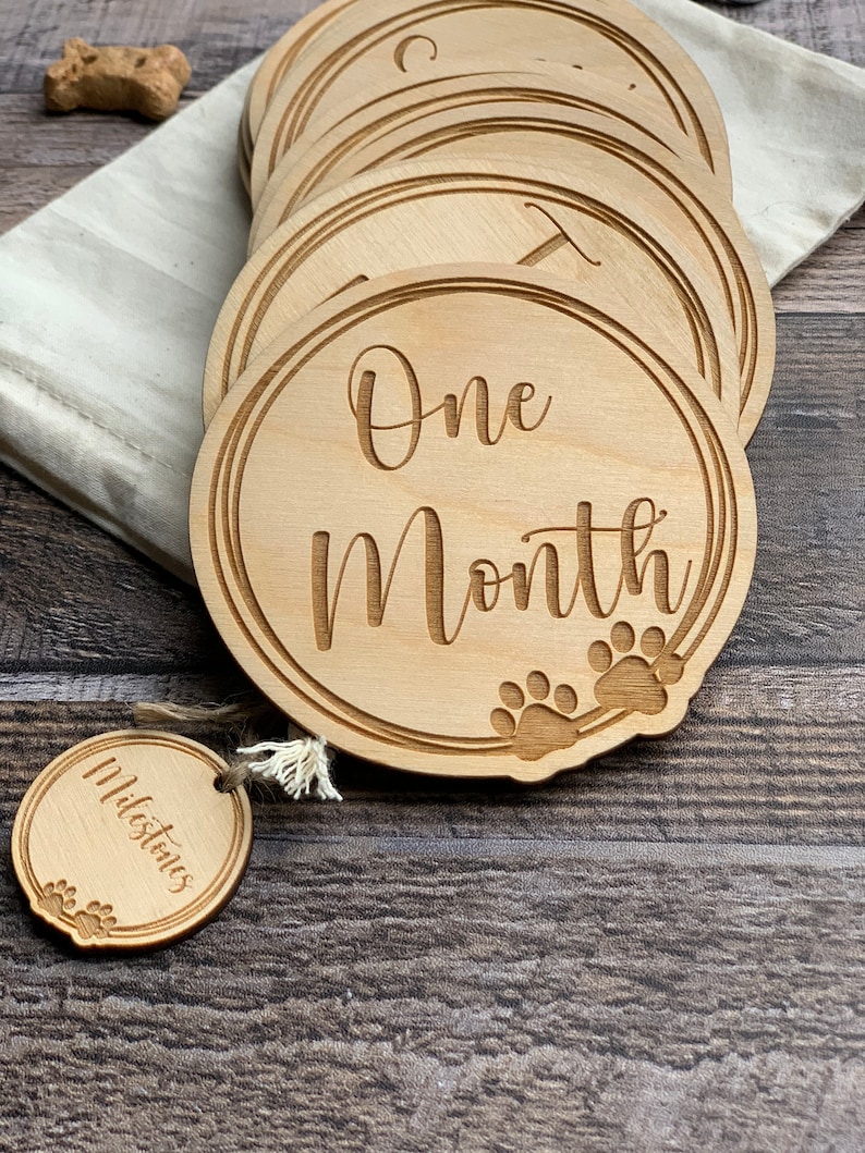 Dog Milestone Cards Puppy Dog Pet Gift Dog Lover Gift - Etsy