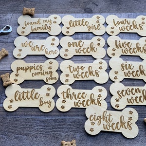Dog Milestone Cards Puppy Personalized Dog Pet Gift Dog - Etsy