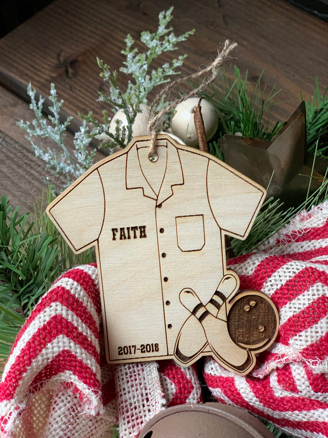 Bowling Ornament, Custom Ornament, Sports Ornaments, Stocking Stuffers ...