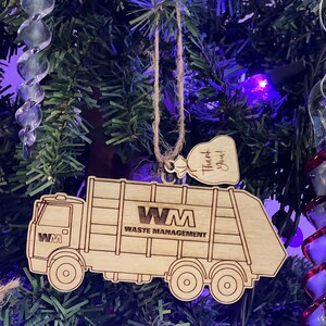 Garbage Truck, Christmas Ornament, Thank You Gift, Christmas Gift ...