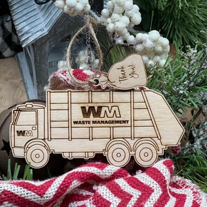 Garbage Truck, Christmas Ornament, Thank You Gift, Christmas Gift ...
