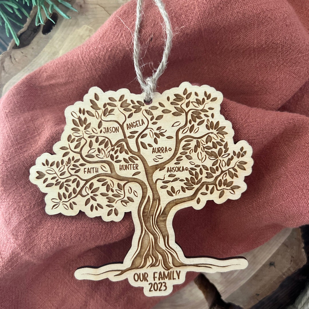 Tree of Life Christmas Ornament for Your Family, Family Tree ...