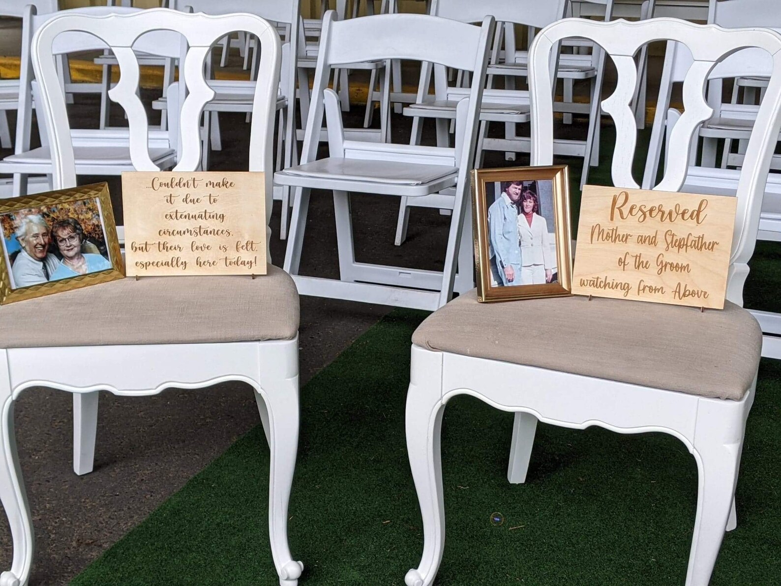 Reserved Wedding Sign in Loving Memory Wedding Reserved - Etsy