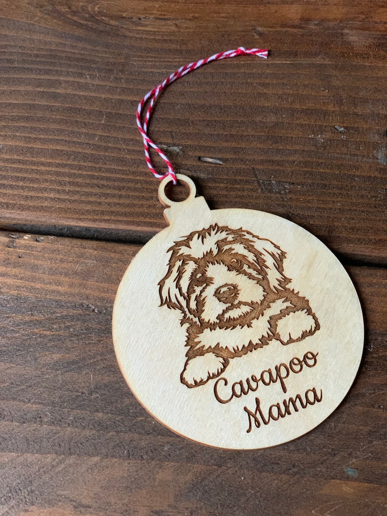 Cavapoo Ornaments Dog Name Ornaments Dog Lover Gift | Etsy