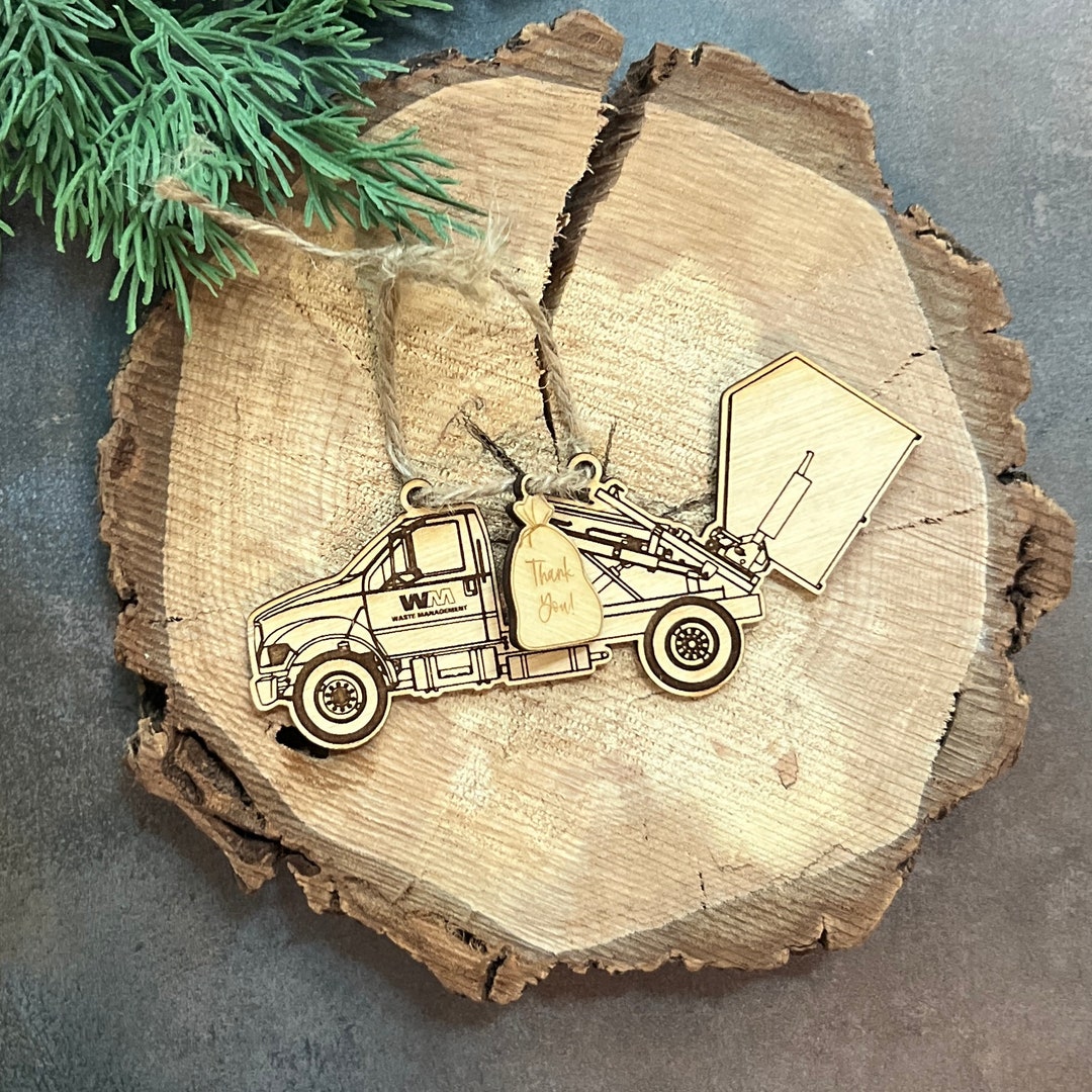 Container Delivery Garbage Truck, Christmas Ornament, Thank You Gift ...