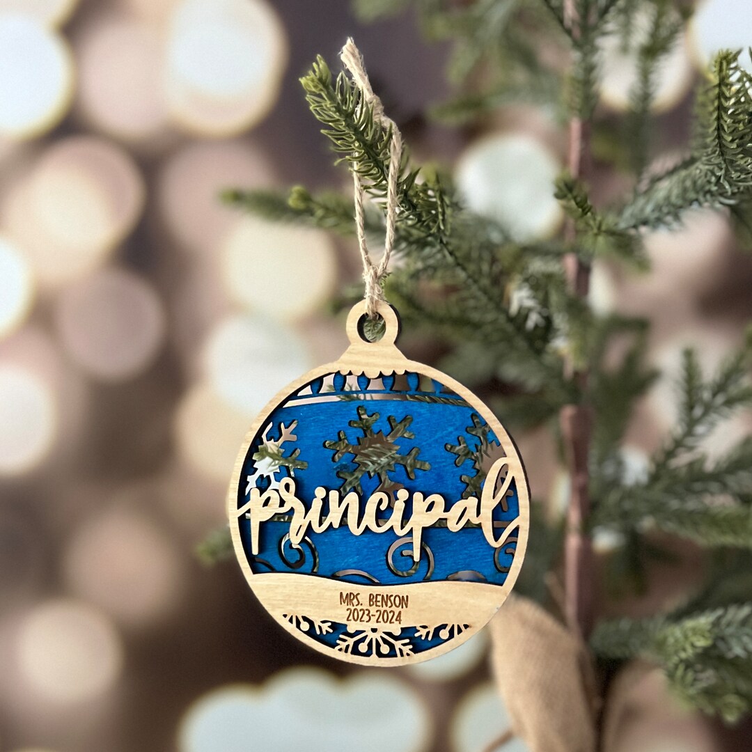 Personalized Principal Ornament, Principal Thank You, Best Principal ...