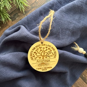 Favors for Family Reunion, Personalized Ornament, Our Roots Run Deep ...