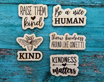 Be Kind Magnets, Random Act of Kindness, Choose Kindness, Happy Vibe ...