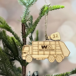 Garbage Truck, Christmas Ornament, Thank You Gift, Christmas Gift ...