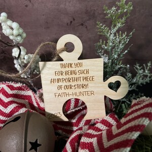 Thank You for Being an Important Piece of My Story, Ornament for ...
